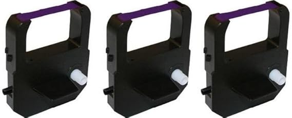 Amazon.com: COMPUMATIC (3 Pack) Ribbon Cartridge for Lathem 100E, 700E ...