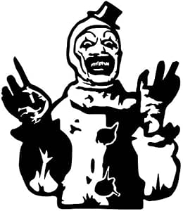 Amazon.com: Terrifier Art The Clown Hands Black Vinyl Decal Bumper ...
