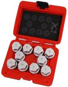 Mekanik 10pc Locking Wheel Nut Key Set Compatible with Land Rover ...