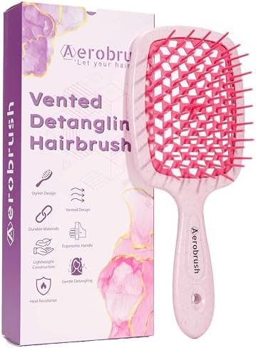 Amazon.com : Aerobrush | Detangler Hairbrush, vented hairbrush ...
