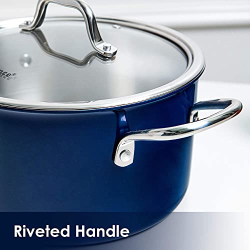 Rorence Stainless Steel Stock Pot: 6 Quart 2-Ply Healthy Stainless ...