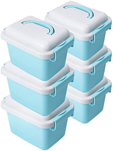 Amazon.com: Covetree 7 Pack Small Storage Bins Plastic Storage ...