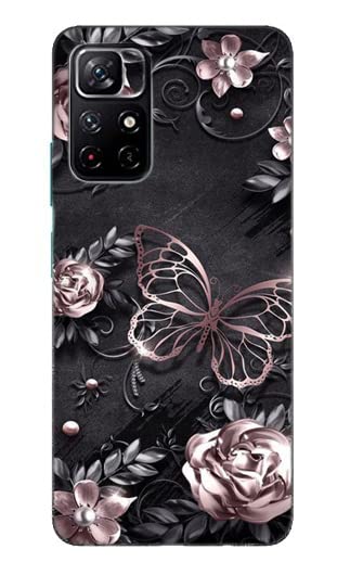 Hard Plastic 3D Printed for Redmi Note 11 Pro 4G Flower Multi Colour ...