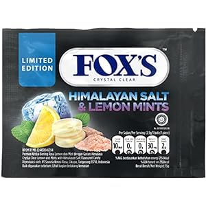 Fox's Crystal Clear Himalayan Salt & Lemon Mints Flavoured Candy (Pack ...