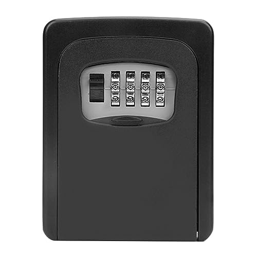 Lock Key Safe, 4 Digit Combination Lockbox Wall Mounted Key Lock Box ...