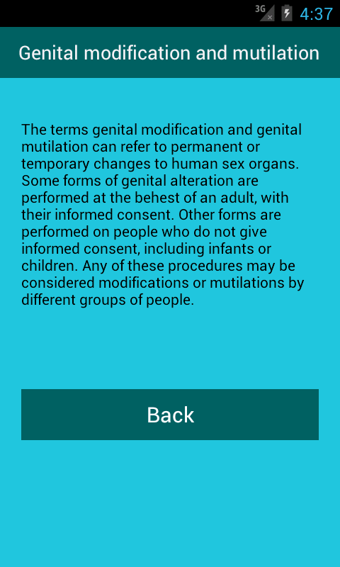 Genital modification and mutilation - App on Amazon Appstore