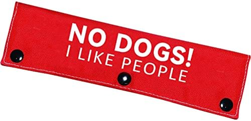 Amazon.com : Advivio No Dogs I Like People Funny Red Dog Leash Sleeve ...