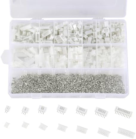 Amazon.com: Teansic XH 2.54mm Connector Kit,JST-XH Male and Female Connector Plugs with Pre ...
