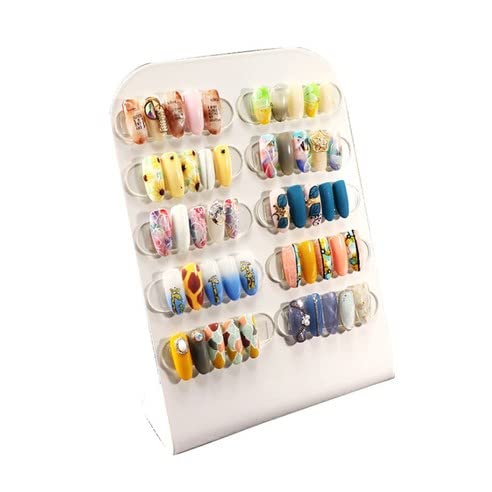 Amazon.com: GISELA D 1Pc Iron Nail Art Display Stand Board With 10 ...