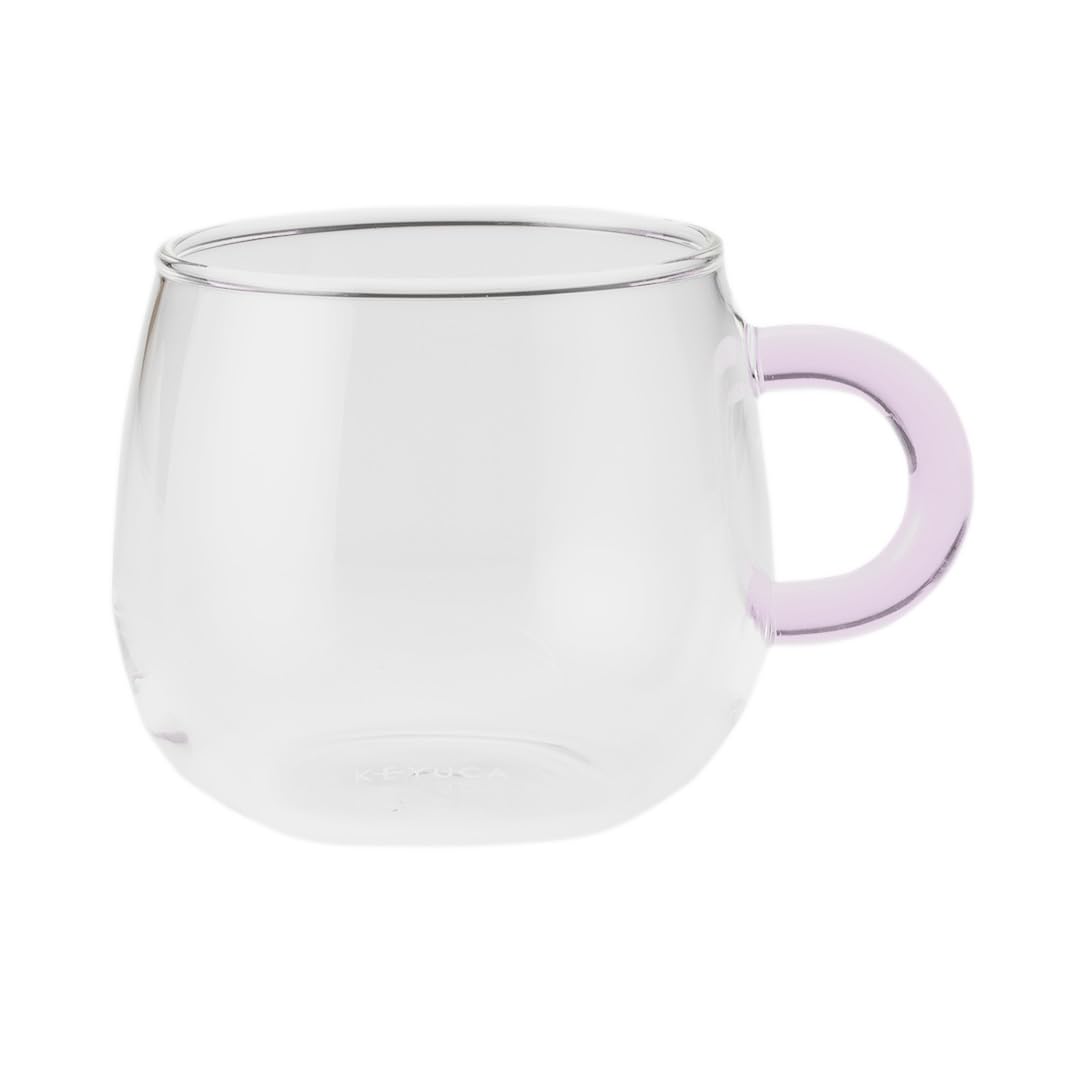 Amazon.co.jp: [ケユカ] KEYUCA maco 耐熱ガラス ティーカップ 適正容量 200ml マグカップ (食洗機対応) ピンク : ホーム＆キッチン