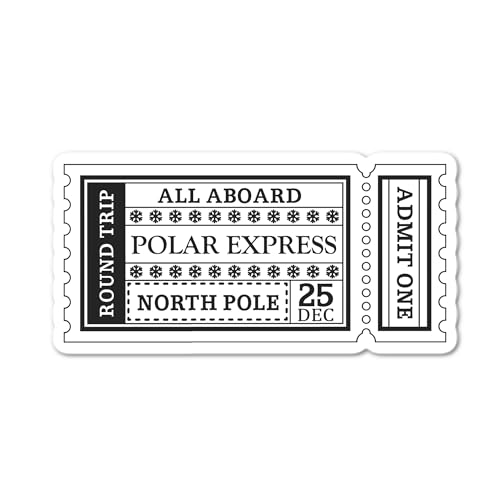 Amazon.com: Round trip ticket all aboard polar express north pole ...
