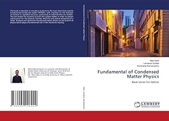 Fundamental of Condensed Matter Physics : Krishnaraj Ramaswamy: Amazon ...