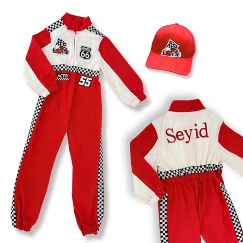 Amazon.com: Toddler Race Car Driver Costume - Soft Cotton Racing Suit ...