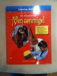 Amazon.com: Ven Conmigo Level 1, Grade 9 Listening Activities: Holt Ven ...