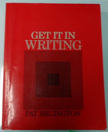 Get It in Writing: unknown author: 9780675201490: Amazon.com: Books