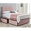 ComfoRest Single Bed with Mattress & 2 Drawers - 3FT - (Pink Plush ...