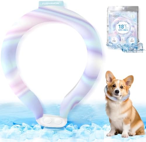 Amazon.co.jp: Dog Cool Neck Cooling Pet Neck Cooler [18°C Freezing ...