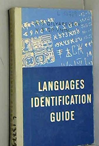 Languages Identification Guide: R S Gilyarevsky, V S Grivnin, Lev ...