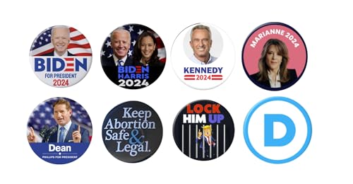 Amazon.com: Democrats 2024 Commemorative Button Collection - Set of 8 ...