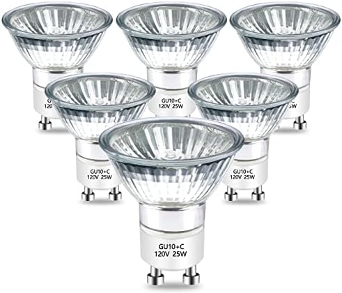 GU10 Halogen Bulb 120v 25W Halogen Light Bulbs, 2800k Warm White gu10 ...