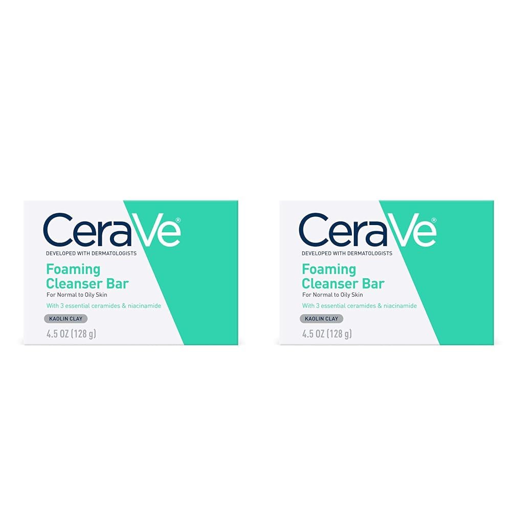 Amazon.com: CeraVe Foaming Cleanser Bar | Soap-Free Body and Face ...