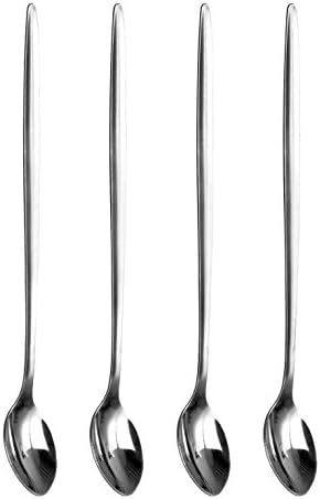 RANASONS Stainless Steel Long Handle Soda Spoons for Latte Coffee, Tee ...