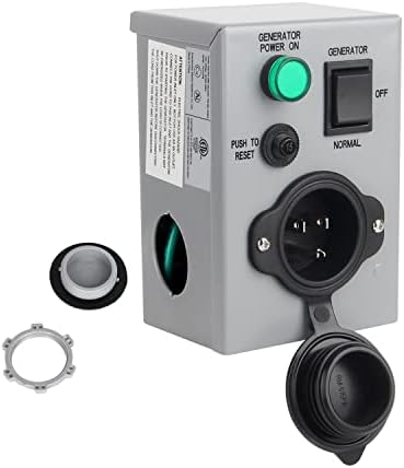 Generac 6853 Home Link Upgradeable 30 Amp Transfer Switch Kit with 10 ...