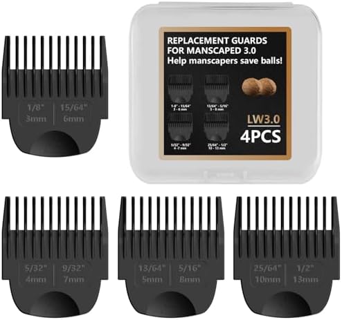 Amazon.com: 4 Pack Guards for Manscaped Lawn Mower 3.0 - Adjustable ...