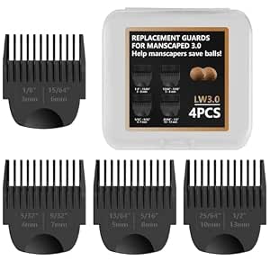 Amazon.com: 4 Pack Guards for Manscaped Lawn Mower 3.0 - Adjustable ...