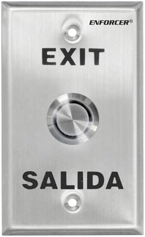 Seco-Larm Enforcer Push-To-Exit Plate, Vandal Resistant (SD-7204SGEX1Q)