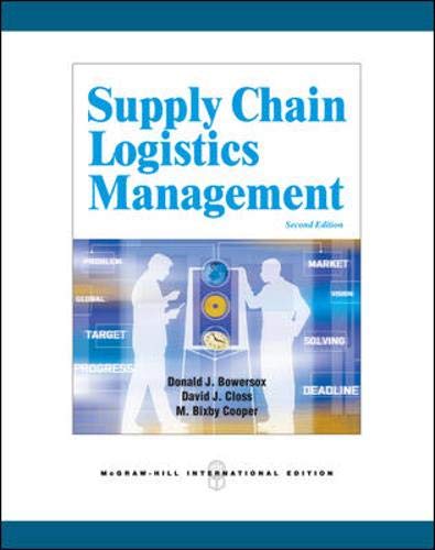 Supply Chain Logistics Management: Amazon.co.uk: Bowersox, Donald ...