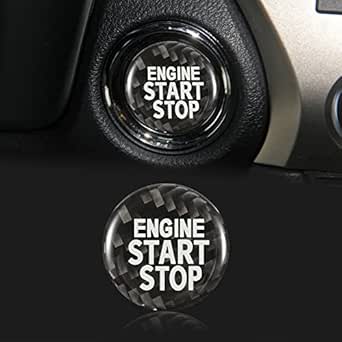 TOMALL Car Engine Button Cover Carbon Fiber Compatible with Lexus RX350 ...