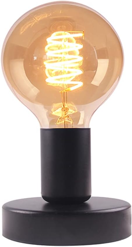 YKCGG Industrial Table Lamp Base,Small Polished Metal Desktop Light ...