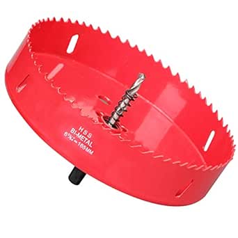 Hole Saw 165mm Diameter for Wood, 6-1/2" HSS Bi-Metal Hole Cutter for ...