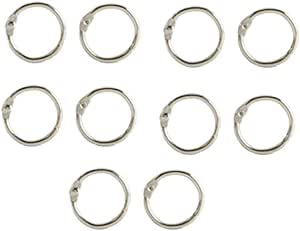 Amazon.com: Generic 10pcs Metal Hinged Rings Book Binder DIY Photo ...
