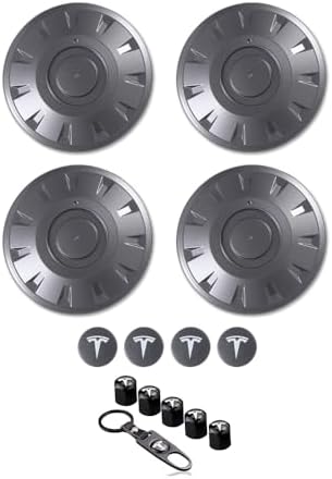 Amazon.com: CoolKo Titanium Deep Gray Pattern Center Caps Hubcaps Cover ...