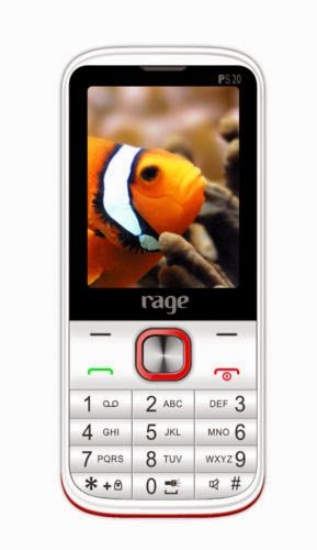 Rage ps20 Dual Sim Mobile-White+red Colour in Amazing Look : Amazon.in ...