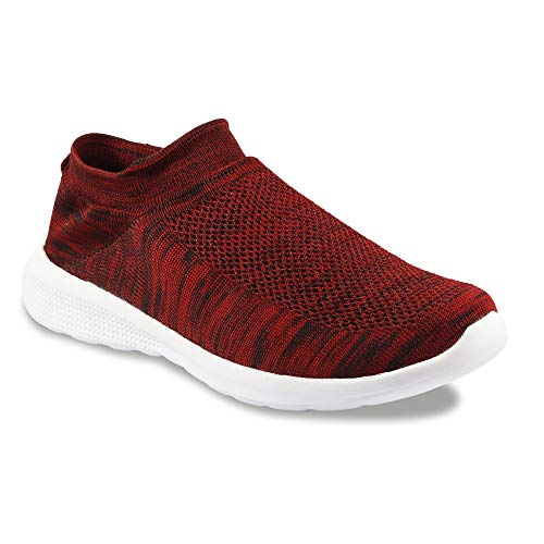 Buy Men's Sports Moja Running Shoes (Maroon, Numeric_9) at Amazon.in