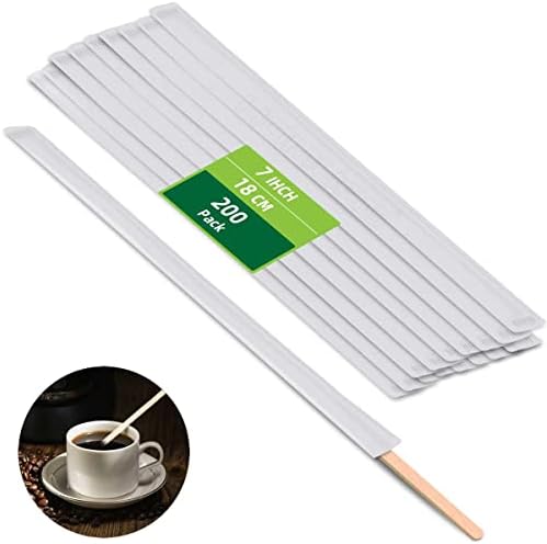 Amazon.com: TOKIMMASH Wooden Coffee Stirrer - Coffee Stirring Stick ...