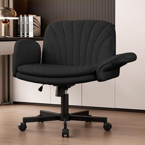 Amazon.com: Vonesse Criss Cross Office Chair with Wheels & Armrests ...