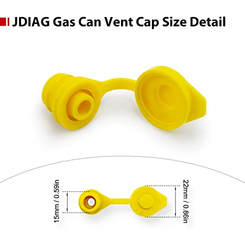 Snapklik.com : JDIAG Gas Can Vent Caps Kits Fuel Gas Can Vent ...