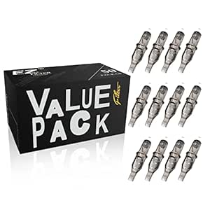 Amazon.com: EZ Cartucho de tatuaje Agujas surtidas 50 piezas #10 Bugpin ...
