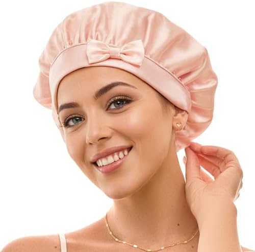 Amazon.com : Golden Star Beauty Silk Bonnet Sleeping Cap For Women ...