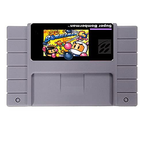 Amazon.com: Samrad Super Bomberman 16 Bit NTSC Big Gray Game Card For ...