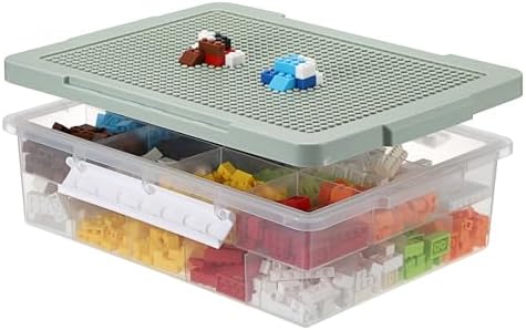 Amazon.com: OGANAZI Plastic Organizer Bins for Blocks, Blocks Storage ...