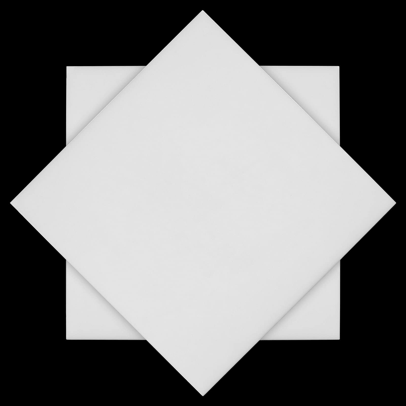 Snapklik.com : 2 Pack 12 X 12 Inch White UHMW Sheets, 1/2 Inch Thick ...