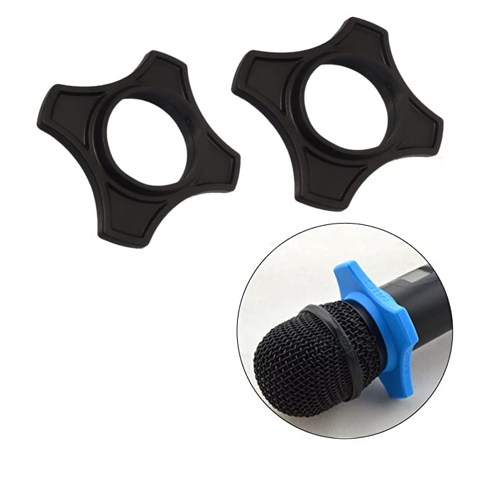 2 Pcs Shock proof Wireless Handheld Microphone Anti-rolling Mic ...