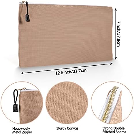Amazon.com: Canvas Tool Pouch Metal Zipper Utility Tool Bags 10 Colors ...