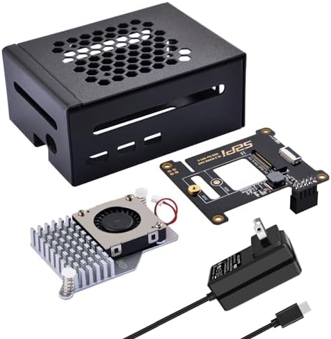 Amazon.co.jp: GeeekPi Raspberry Pi 5 Case with PD 27W Power Supply ...