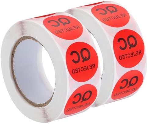 Amazon.com : MECCANIXITY Inventory QC Rejected Stickers Labels 25mm/1 ...